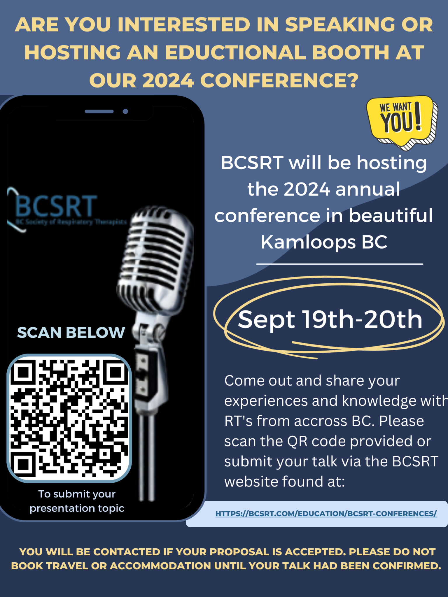 Call for Presenters! – BCSRT